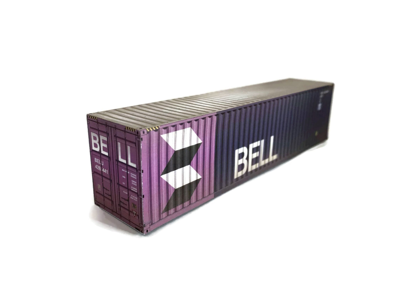 CT003-HO Bell 40ft Weathered Container Card Kit Pack of 2 - HO/187 ...