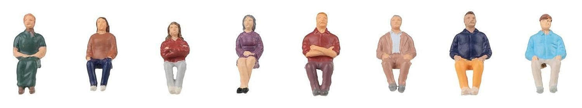 FA151684 Faller Seated People Pack of 8 - HO/OO – Scale Model Scenery