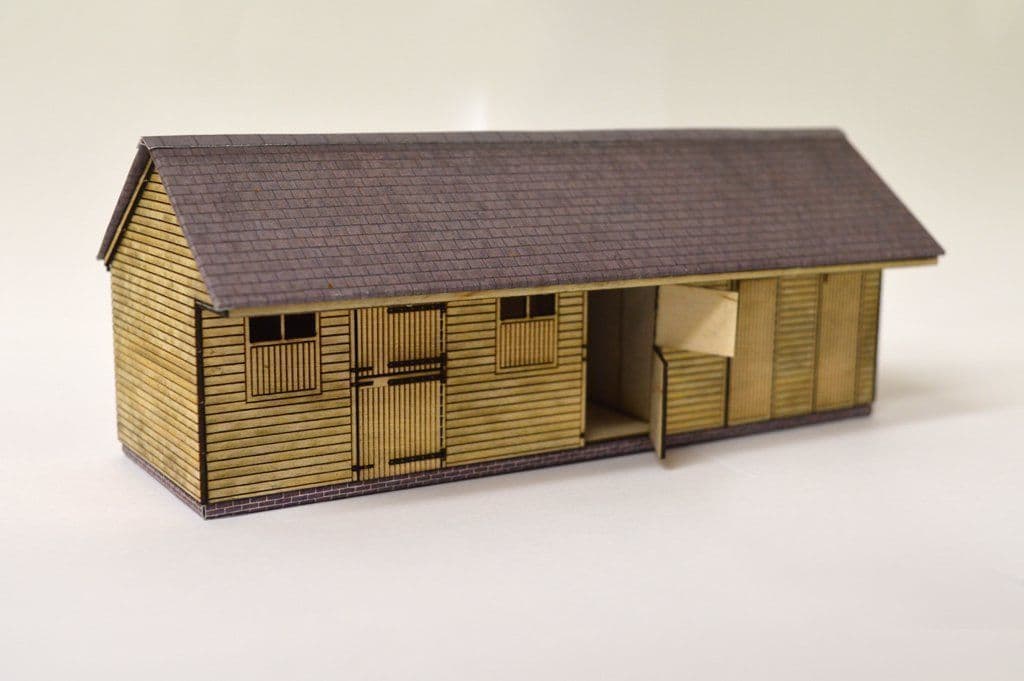 KX034-OO Laser Cut Delamere Stables OO/4mm/176 – Scale Model Scenery