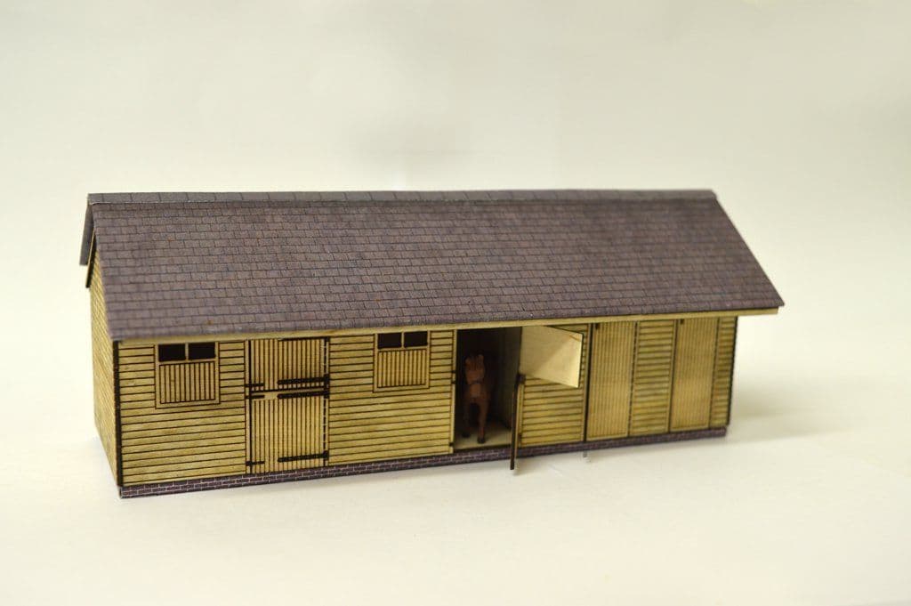 KX034-OO Laser Cut Delamere Stables OO/4mm/176 – Scale Model Scenery