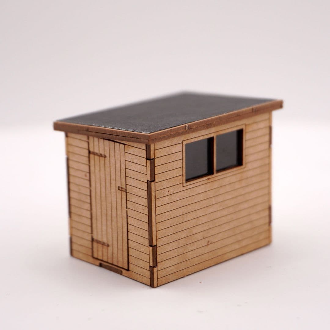 LX580-OO Pent Roof Garden Shed - OO/4mm/176 – Scale Model Scenery