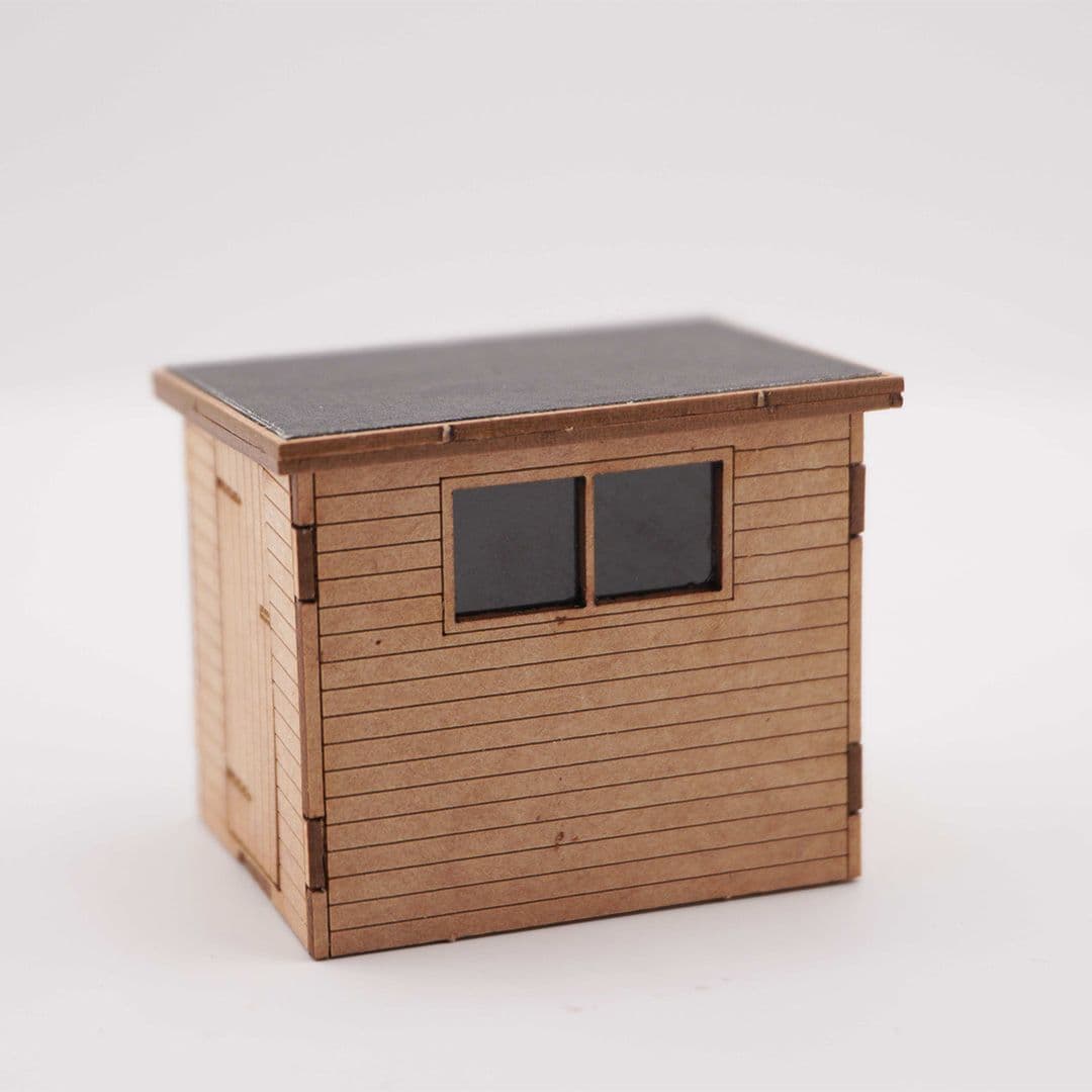 LX580-OO Pent Roof Garden Shed - OO/4mm/176 – Scale Model Scenery