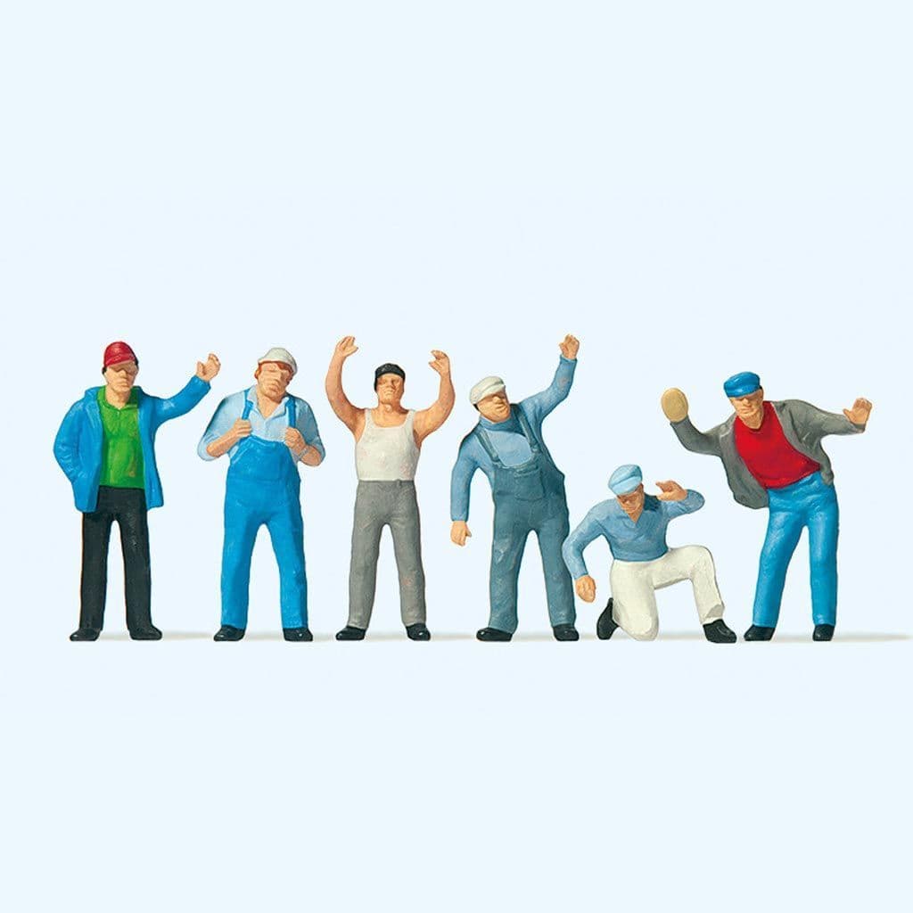 Preiser 10036 Standing Lorry Drivers (Pack of 6) for OO/HO Scale ...