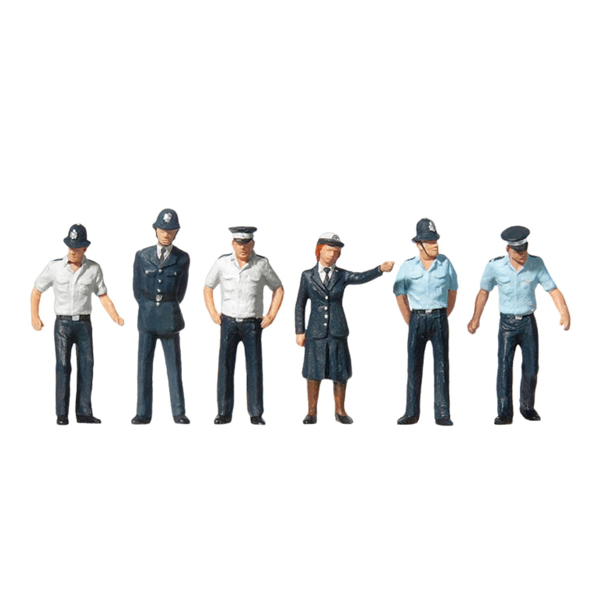 Preiser 10371 British Policemen Pack of 6 OO/HO – Scale Model Scenery